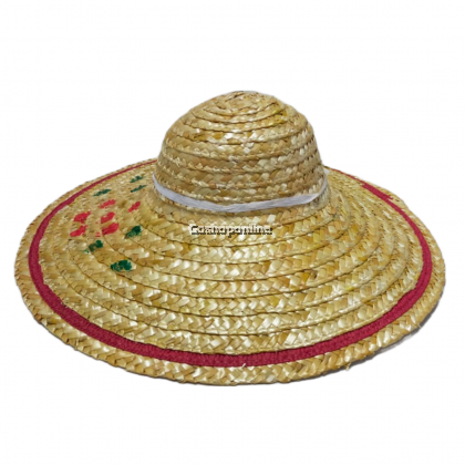 Straw Hat/ Grass Farmer Hat with String 20"