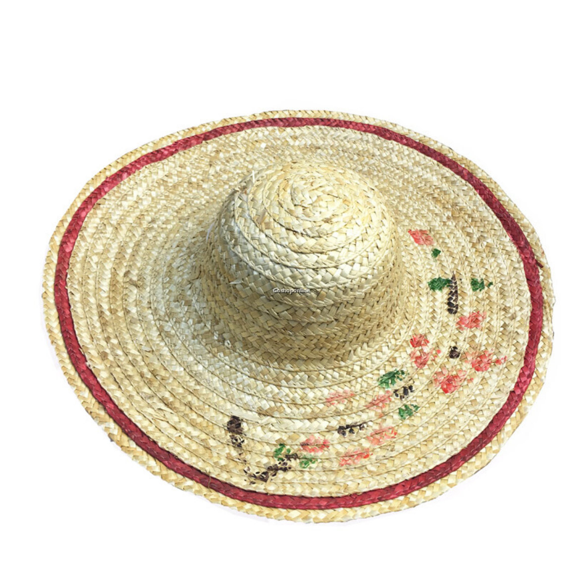 Straw Hat/ Grass Farmer Hat with String 20"