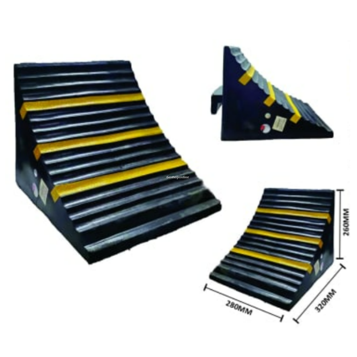 Do safety Extra Large Triangle Rubber Wheel Stop/ Block