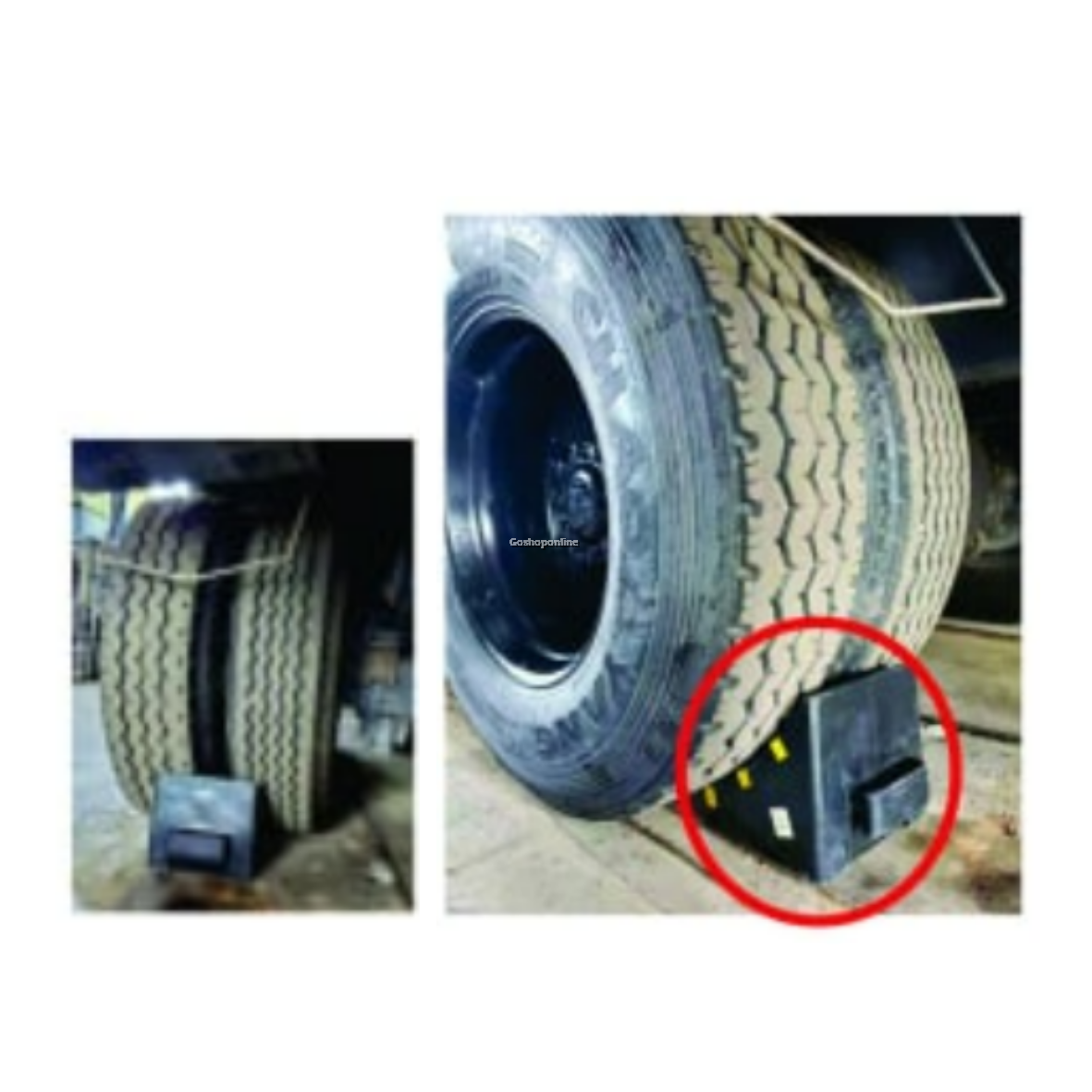 Do safety Extra Large Triangle Rubber Wheel Stop/ Block