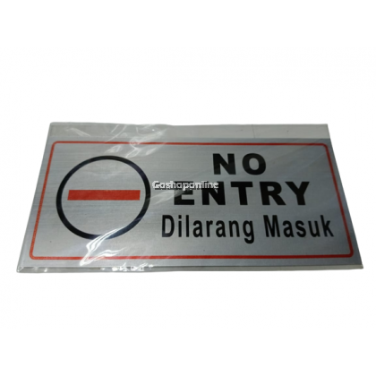 Sticker Sign - No Entry