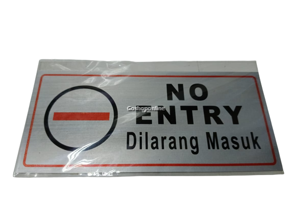 Sticker Sign - No Entry