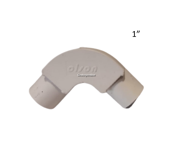 Olson PVC L-shape PVC Elbow 3/4" 1"