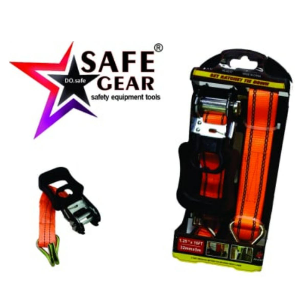 Safe Gear Heavy Duty 32mm Lorry Tie Down