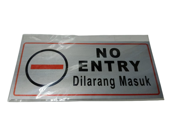 Sticker Sign - No Entry